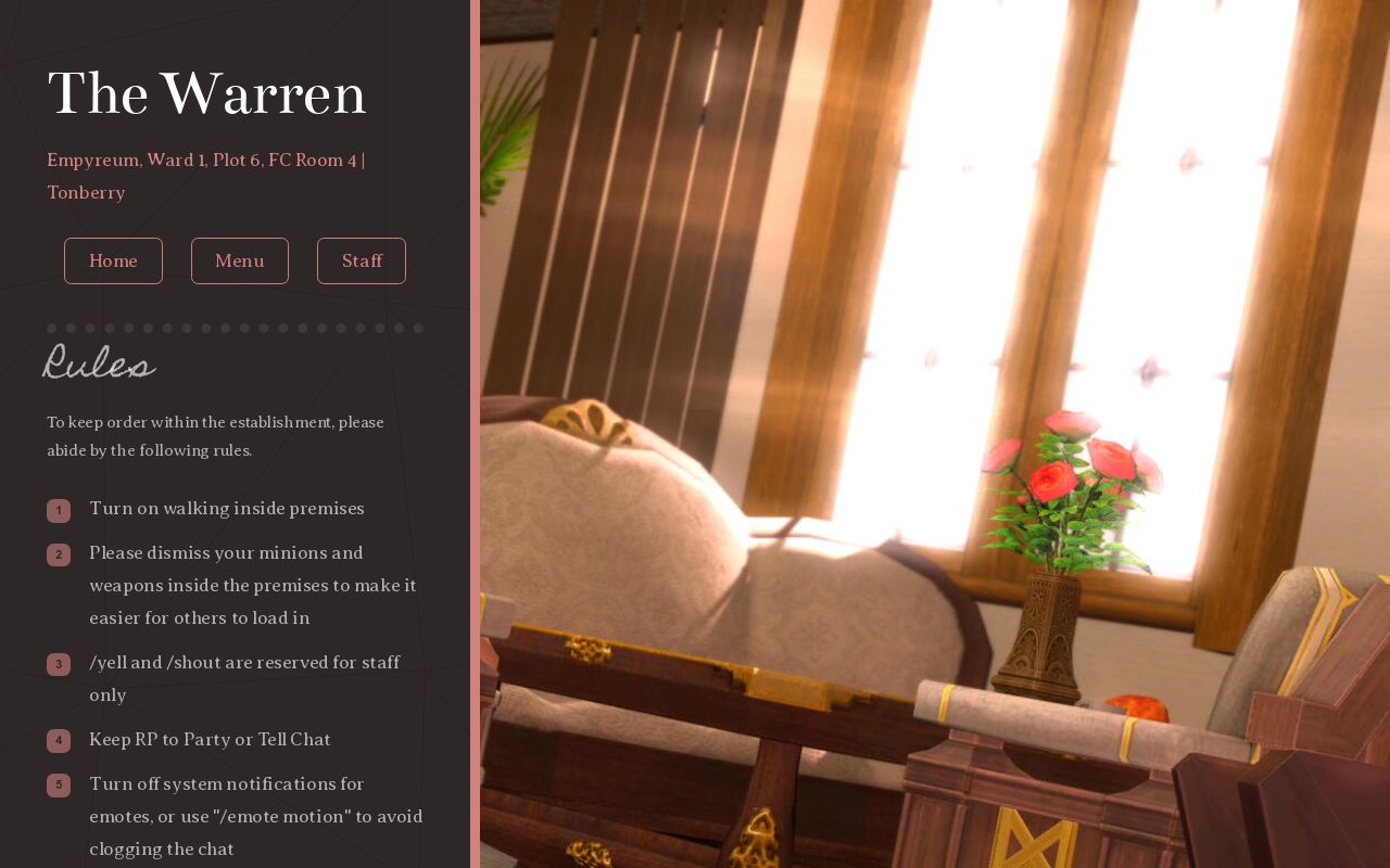 The Warren - FFXIV Cafe Bar